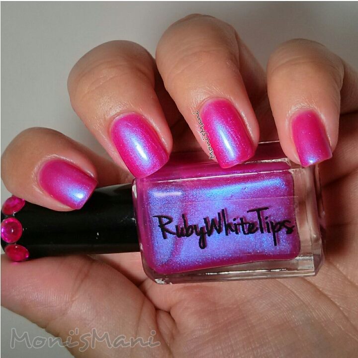 Ruby White Tips Swatches and Review | Monismani